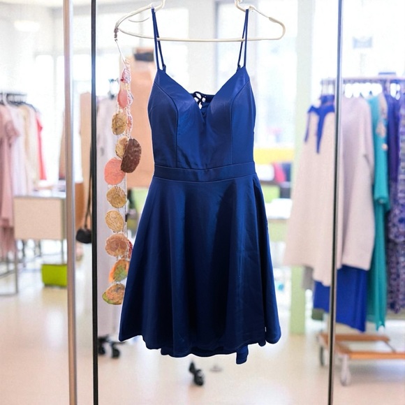 City Studio | Dresses | City Studio Navy Blue Mini Dress | Poshmark